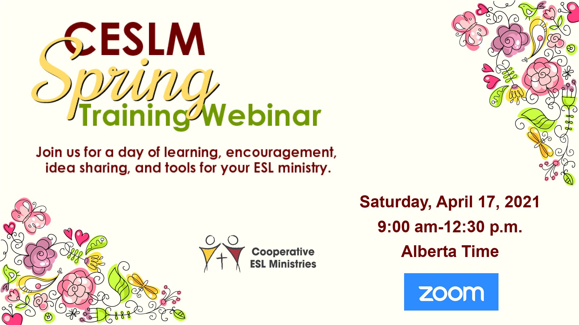 Upcoming Events - ESL Cooperative Ministries